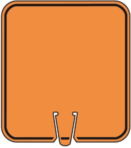 Traffic Cone Signs. snap on signs