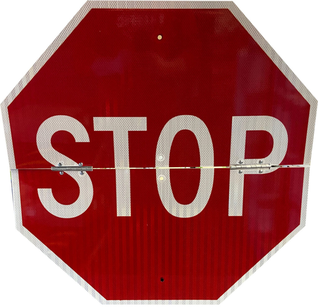 30" Hinged Stop Sign - Traffic Safety Direct